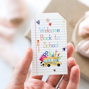 Welcome Back to School Tags, Back to School Tag, Teacher Tag, School ...