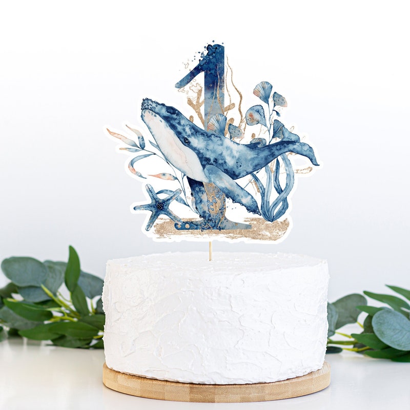 Whale Cake Topper - Etsy