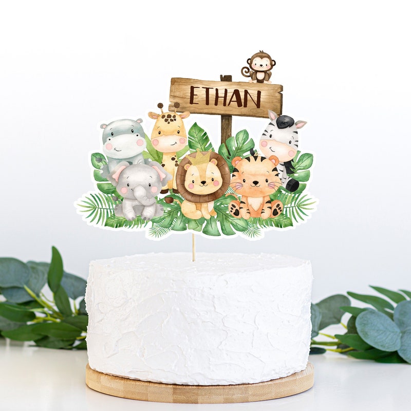 Safari Cake Topper - Etsy