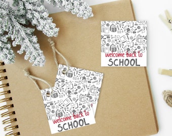 Printable Welcome Back to School Cookie Tags Classroom Gift - Etsy