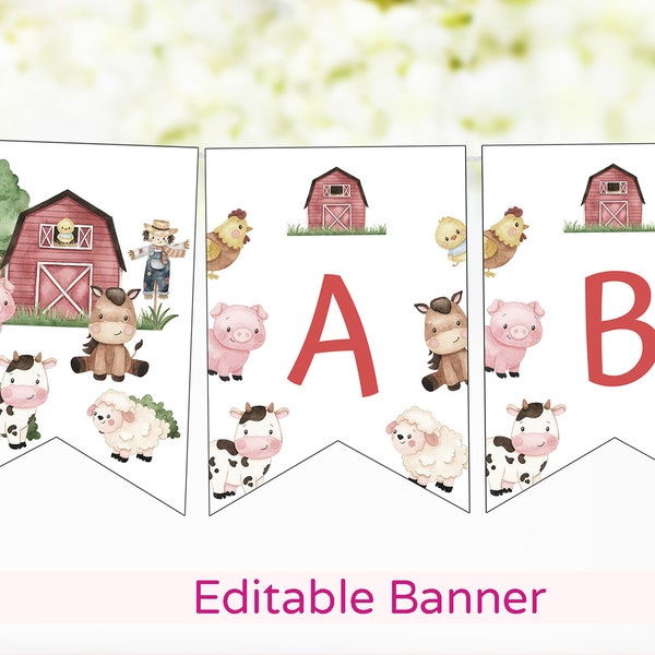 Farm Animal Alphabet - Etsy