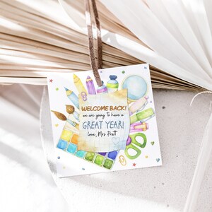 Happy First Day of School Gift Tags Printable, Welcome Back to School ...