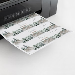 EDITABLE Mountains Water Labels, Baby Shower Water Bottle Labels Boy ...