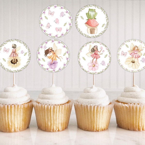 Fairy Cupcake Toppers Etsy