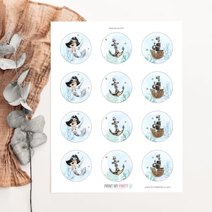 Pirate Cupcake Toppers, Pirates Birthday Decorations, Pirate Baby ...