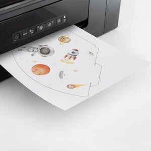 Astronaut Party Hat, Space Birthday Decorations, Printable Kids ...