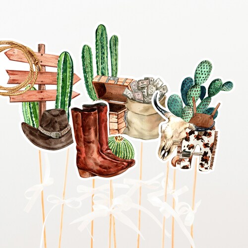 Rodeo Centerpieces Cowboy Party Table Decor Rodeo Birthday - Etsy