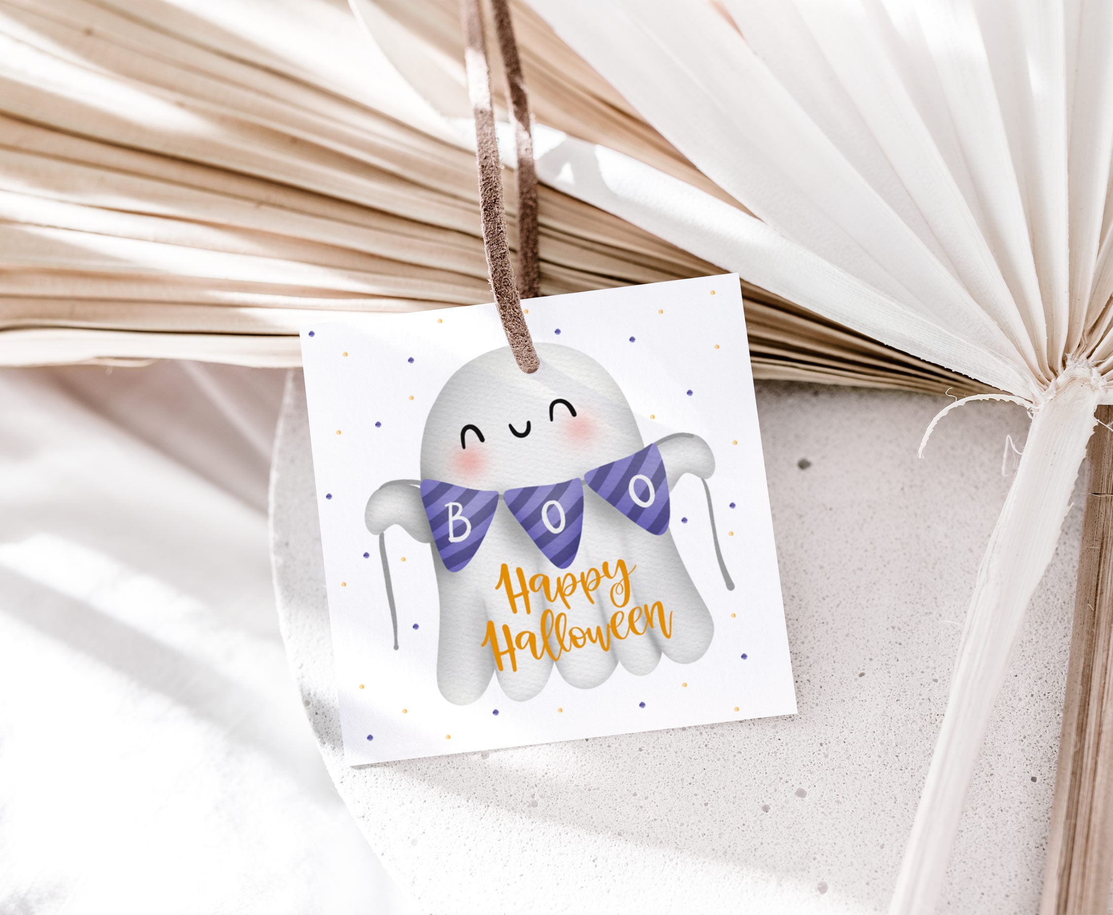 Boo Tags Happy Halloween Tags Printable Favor Tag Halloween - Etsy