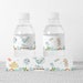 EDITABLE Ocean Water Bottle Labels, Sea Birthday Decorations, Under the ...