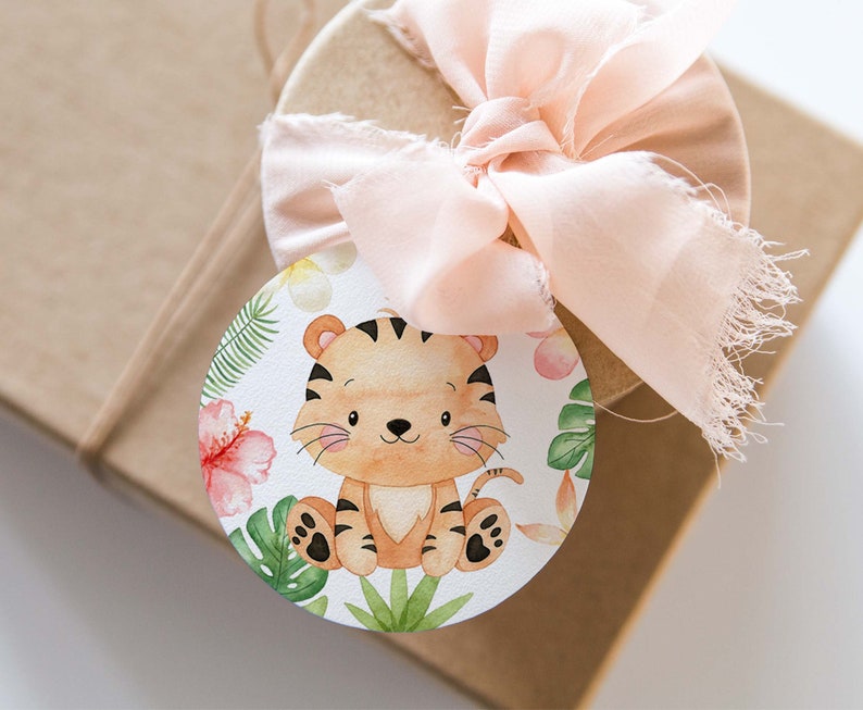 Girl Tiger Cupcake Toppers, Jungle Birthday Decorations, Girl Safari ...