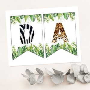 Animal Print Birthday Banner, Safari Happy Birthday Banner, Safari ...
