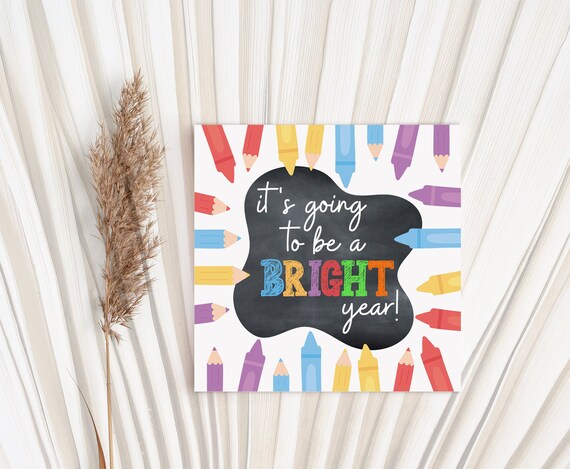 it's going to be a bright year Square tags printable, Welcome Back to ...