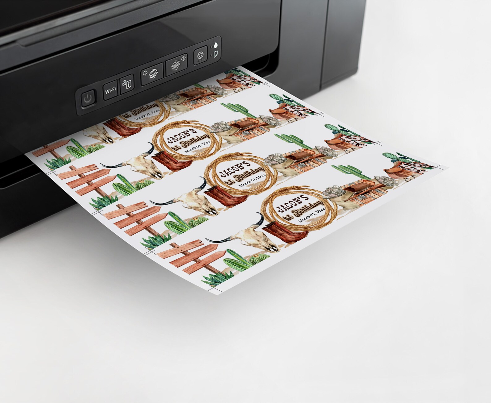 EDITABLE Rodeo Water Bottle Labels Cowboy Party Printable - Etsy