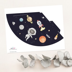 Space Party Hat, Astronaut Birthday Decorations Boy, Printable Kids ...