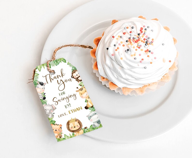Safari Party Printable, Safari Favor Tags, Jungle Birthday Decorations ...