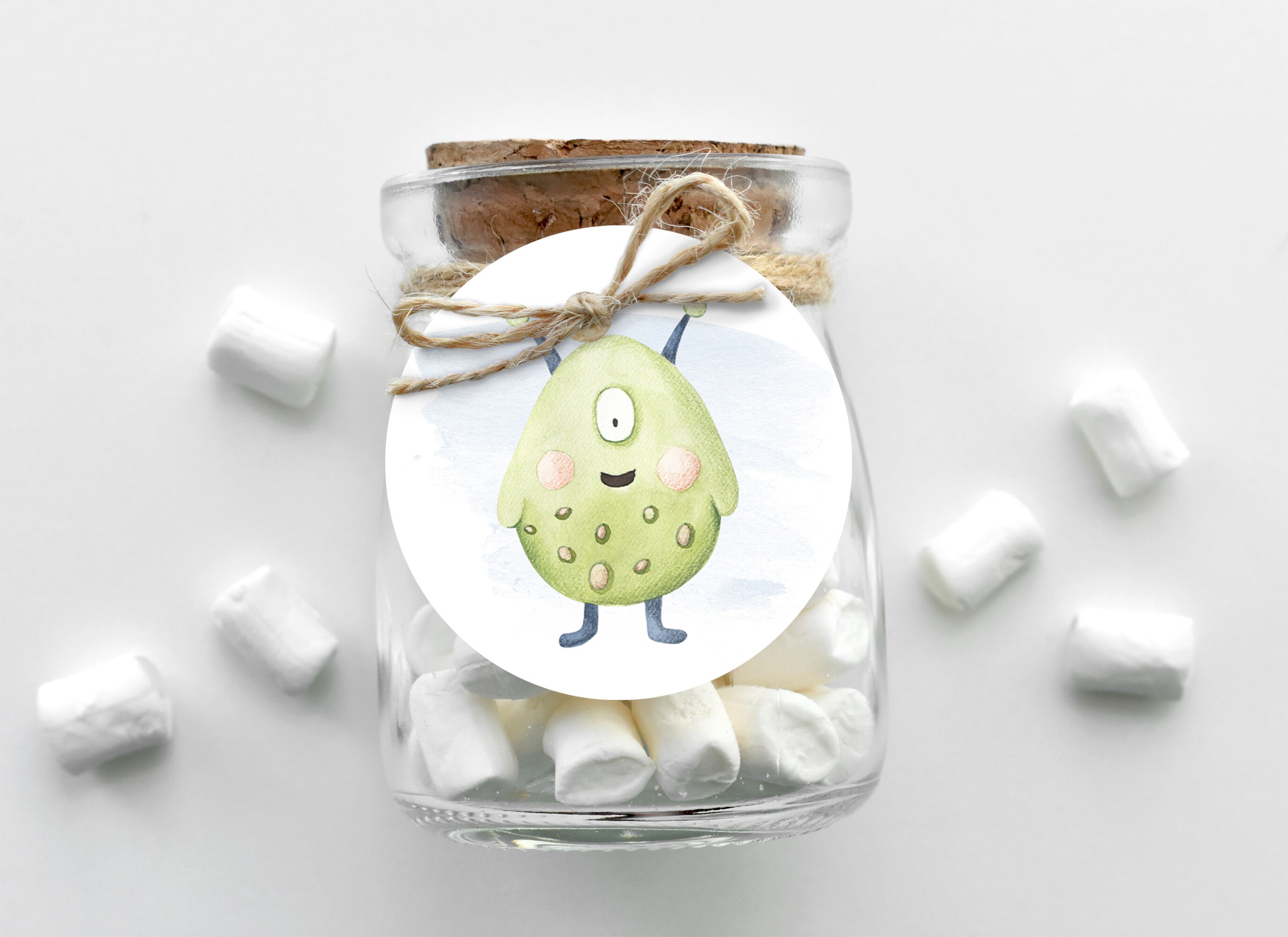 Alien Cupcake Toppers Outer Space Birthday Printables Alien - Etsy