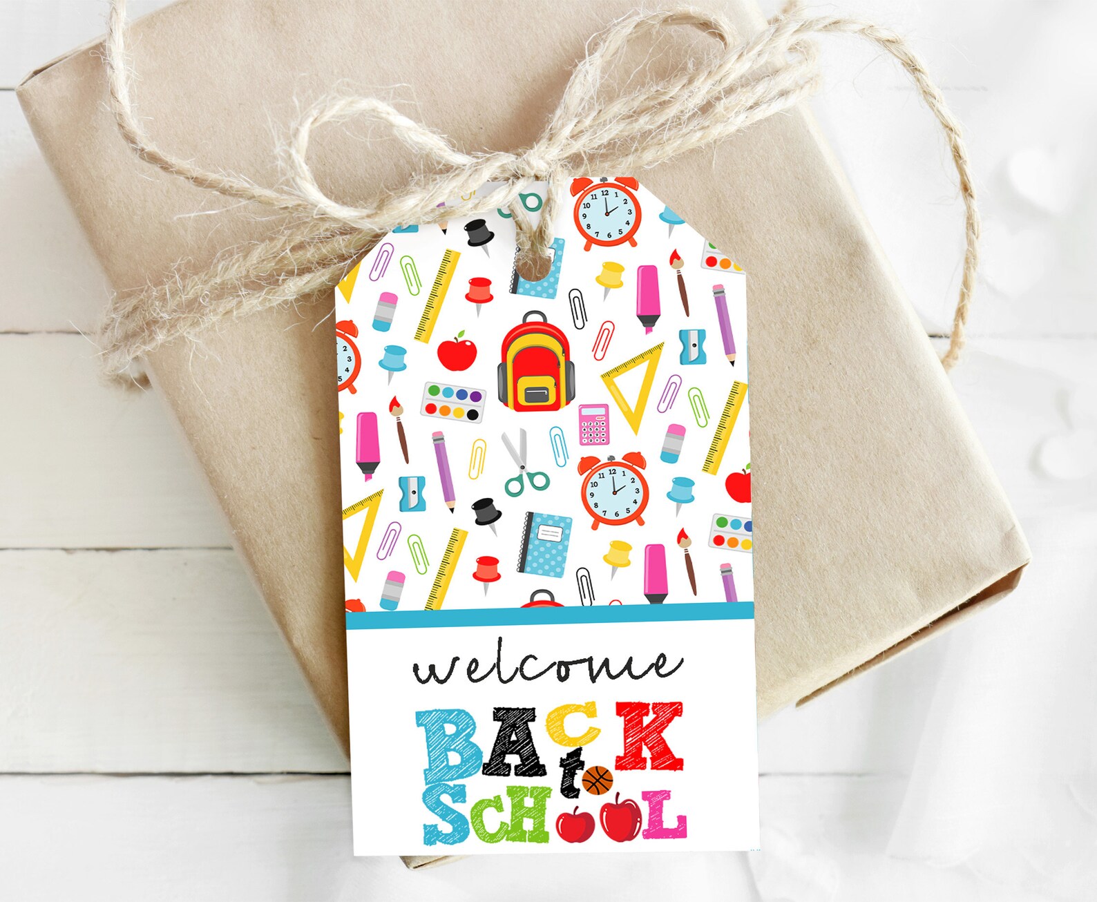 Welcome Back to School Tags Printable Back to School Tag | Etsy