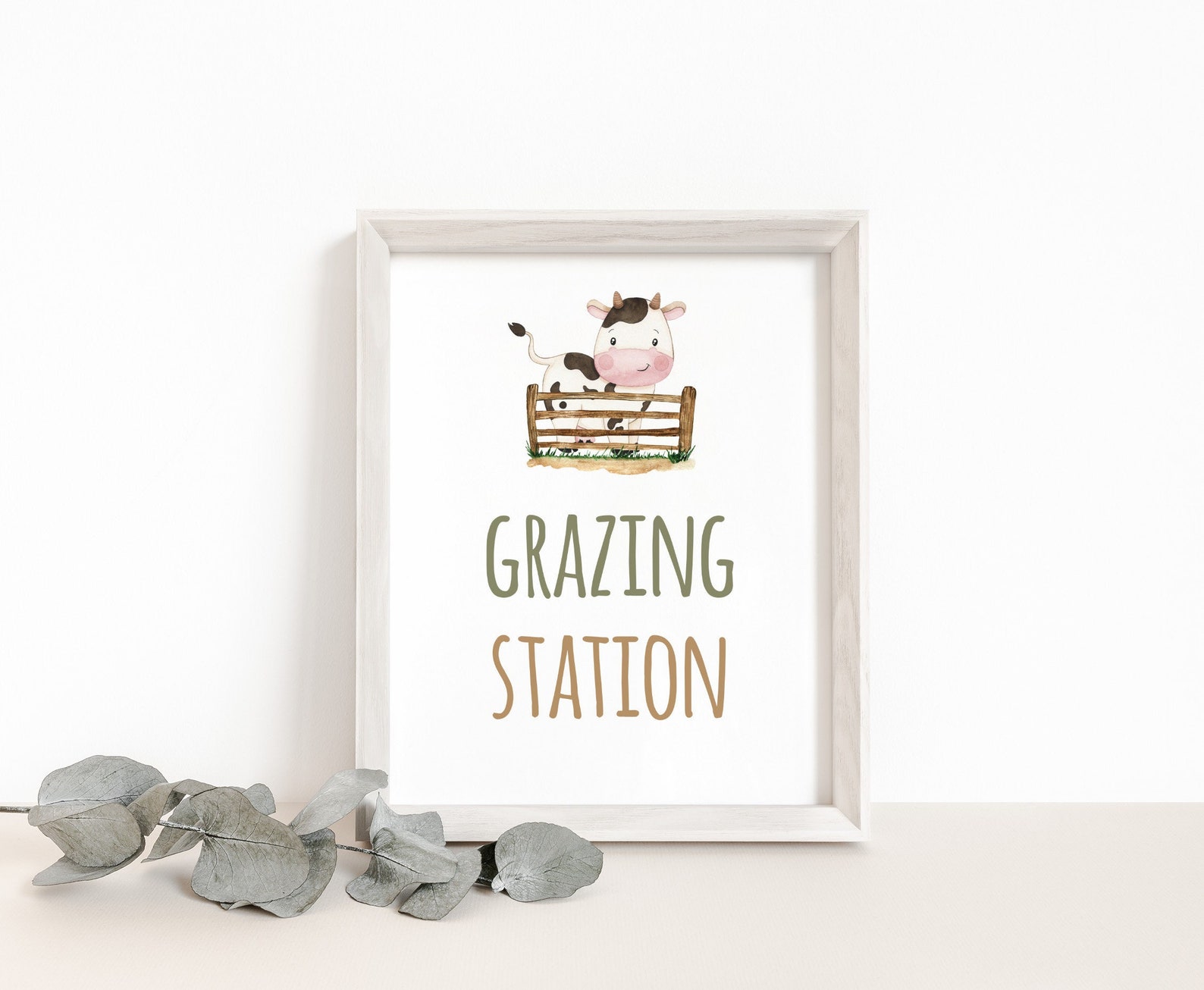 Grazing Station Sign Farm Birthday Food Table Signs Farm - Etsy