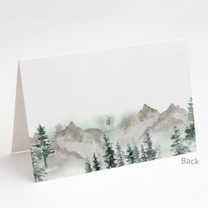 Mountains Place Cards, Woodland Birthday Decorations, Forest Baby ...