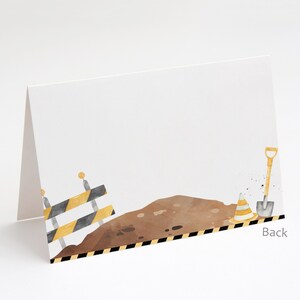 Construction Place Cards, Construction Birthday Decorations ...