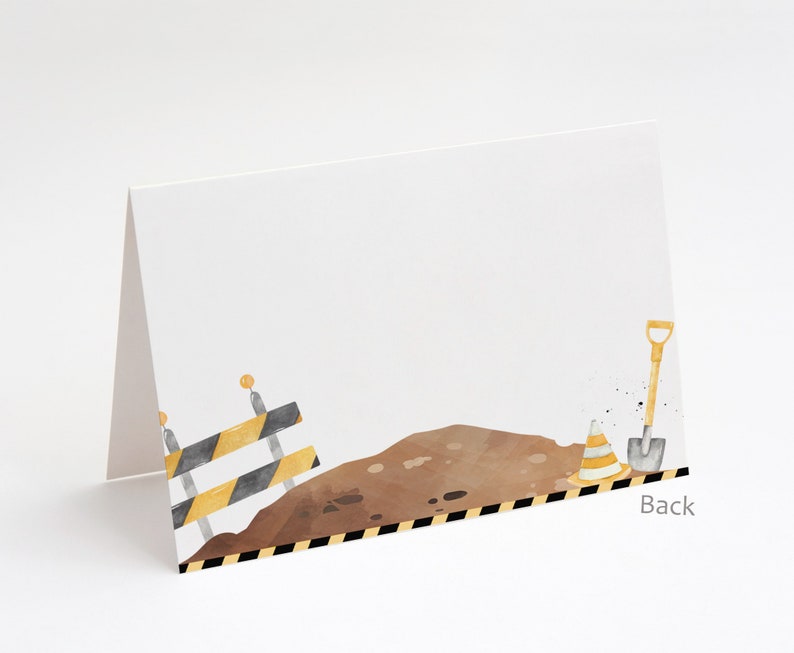 Construction Place Cards, Construction Birthday Decorations ...