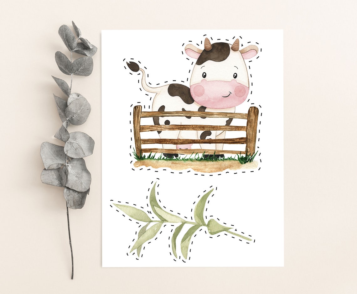 Farm Centerpieces, Farm Party Table Decor, Farm Birthday Cake Topper ...