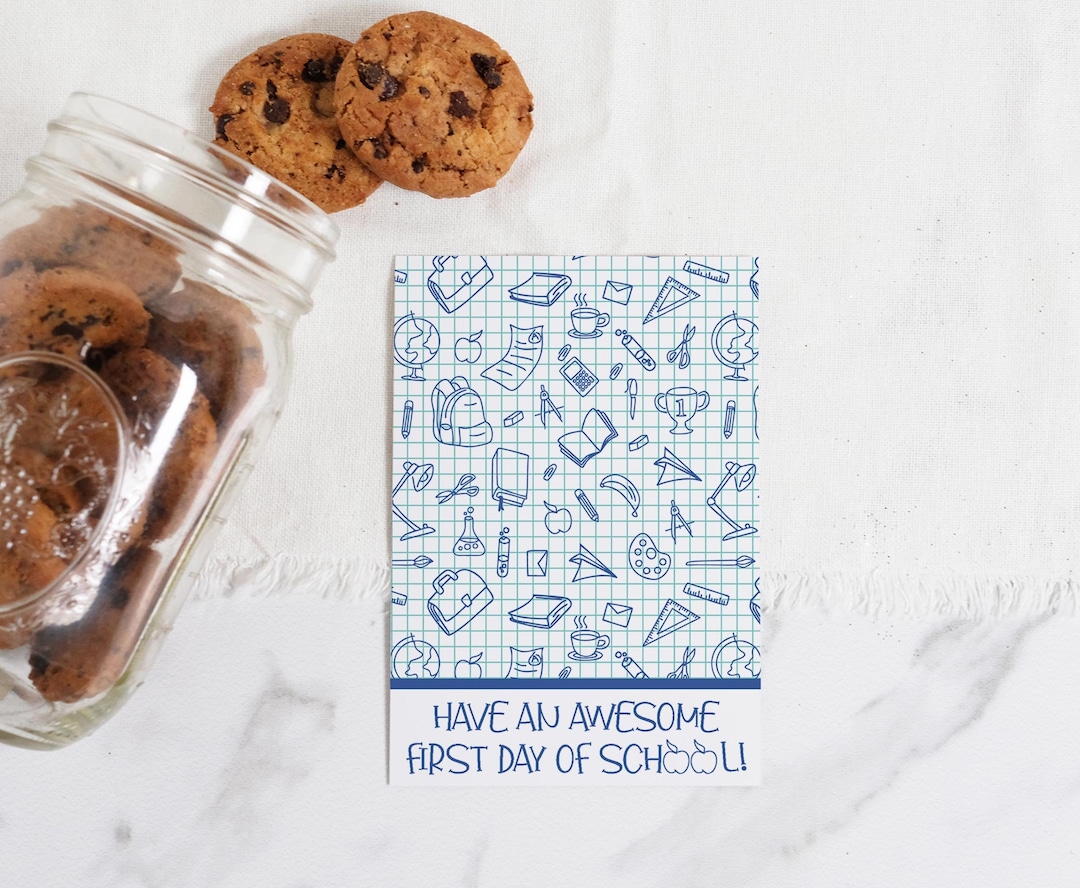 Happy First Day of School Back to School Cookie Printables - Etsy