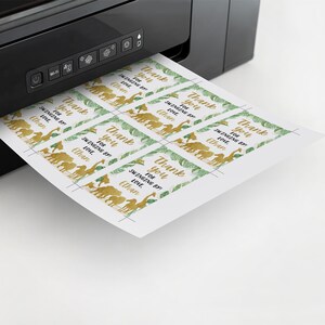 Editable Safari Party Printable, Safari Favor Tags, Jungle Birthday ...