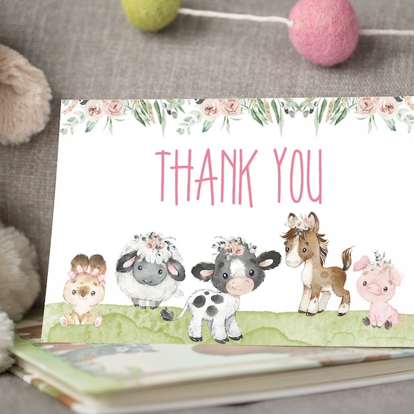 Farm Thank You Cards - Etsy