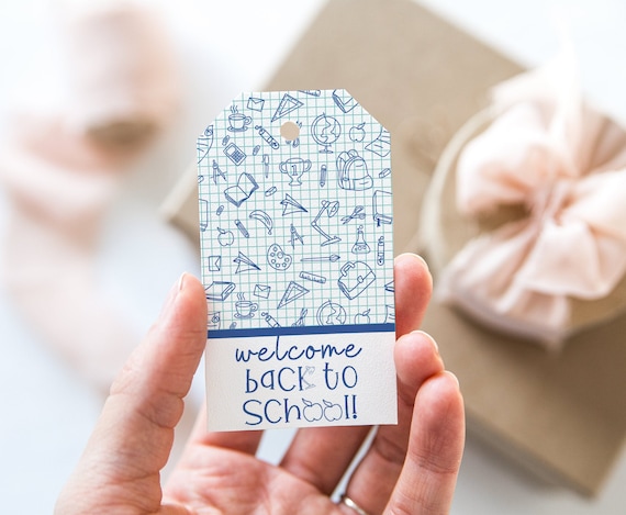 Welcome Back to School Tags Printable Back to School Tag - Etsy