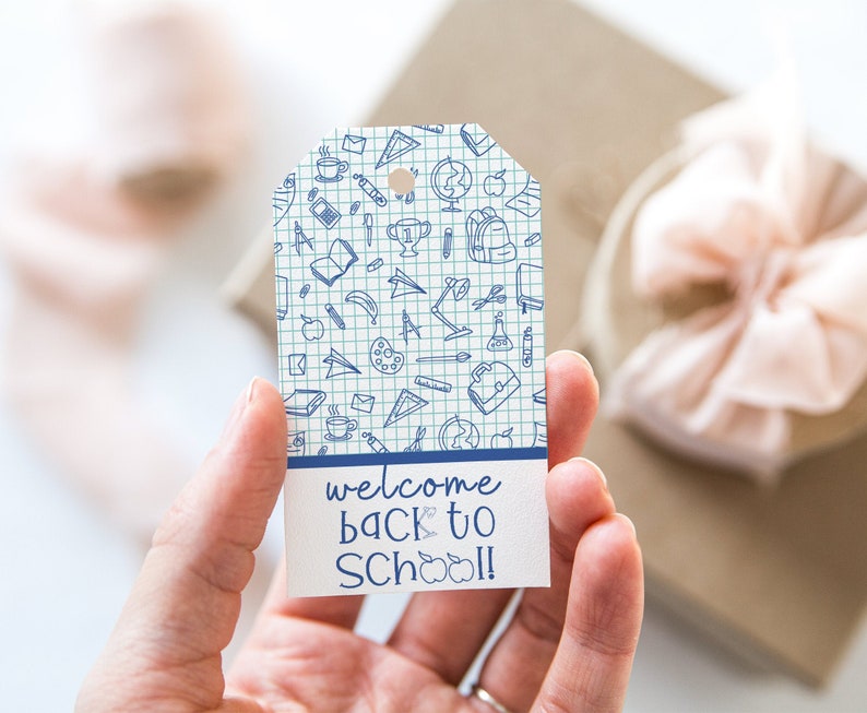 Welcome Back to School Tags Printable Back to School Tag - Etsy