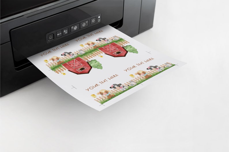 EDITABLE Farm Place Cards Barnyard Food Labels Cow Gender - Etsy