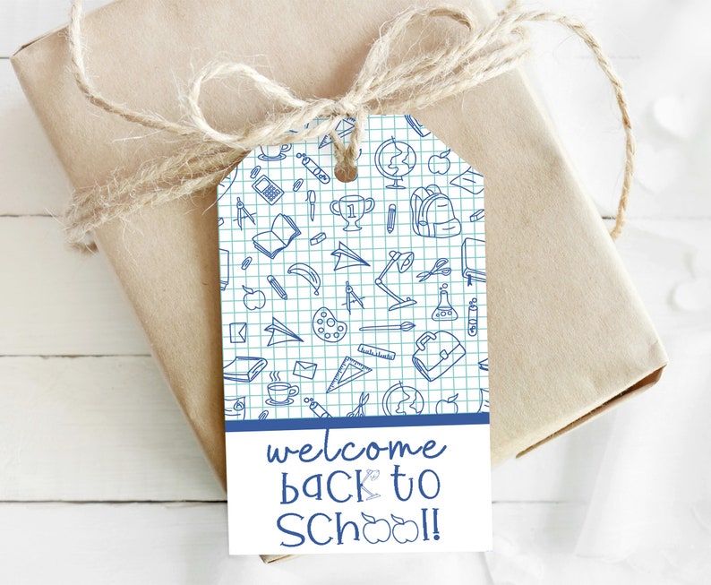 Welcome Back to School Tags Printable Back to School Tag - Etsy