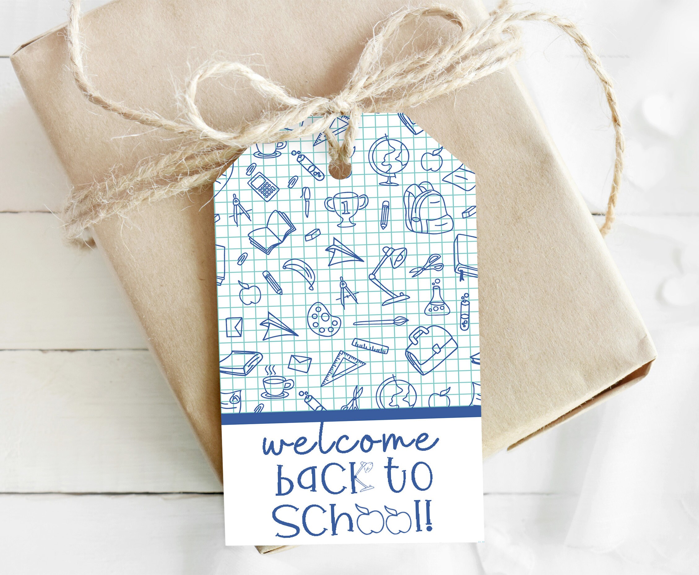 Welcome Back to School tags printable Back to School Tag | Etsy