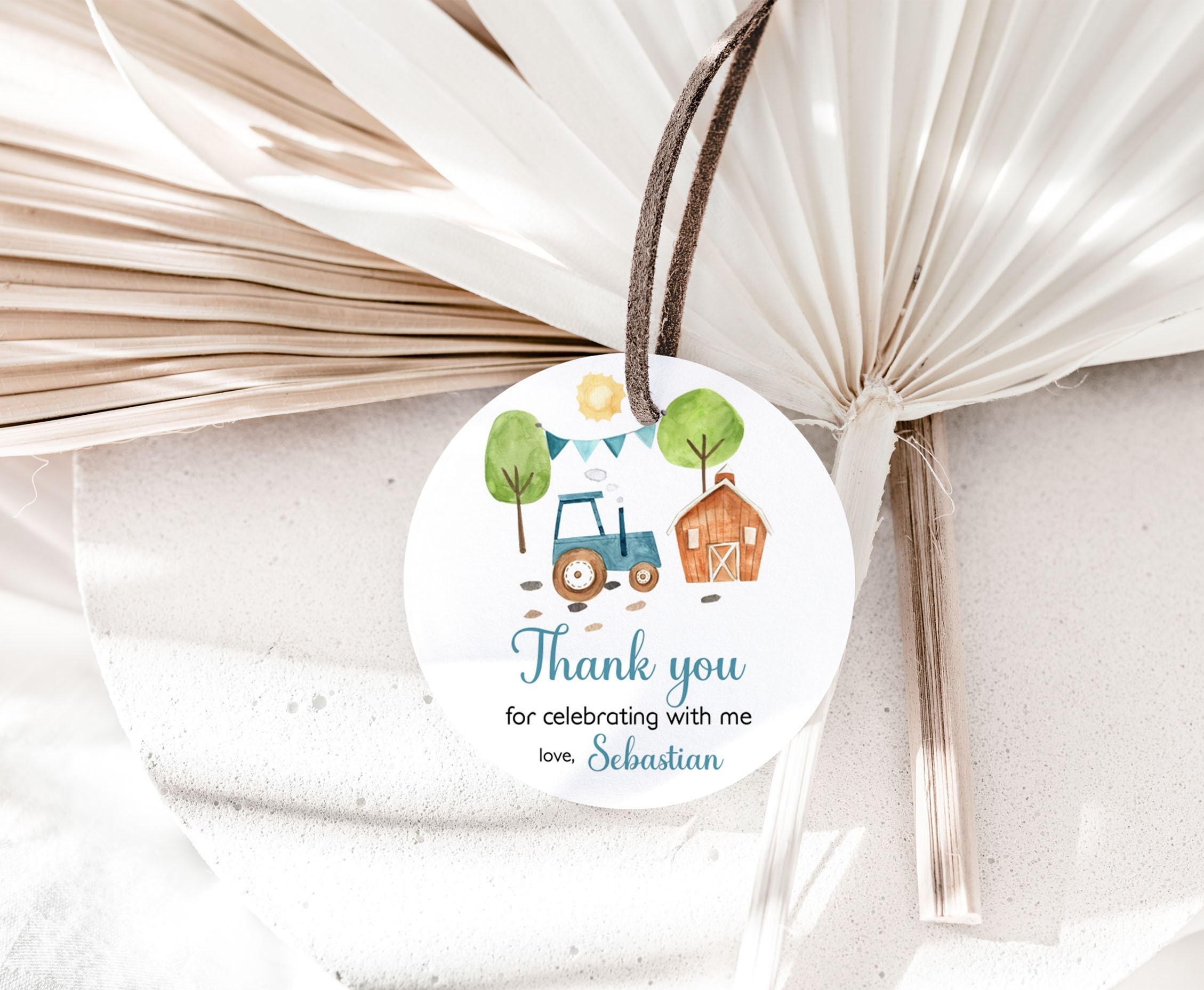 Editable Tractor Thank You Tags Farm Favor Tags Farm - Etsy