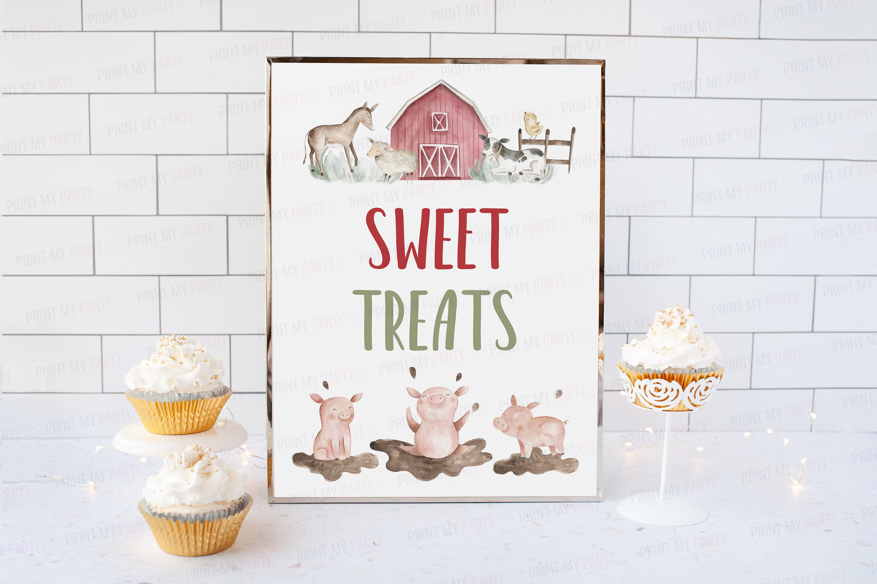 Sweet Treats Sign Farm Birthday Decor Dessert Table Signs | Etsy