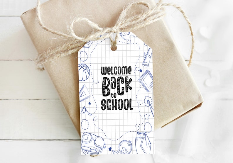 Welcome Back to School Tags Printable Back to School Tag - Etsy