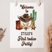 First Rodeo Birthday Welcome Sign Editable Cow Boy 1st - Etsy