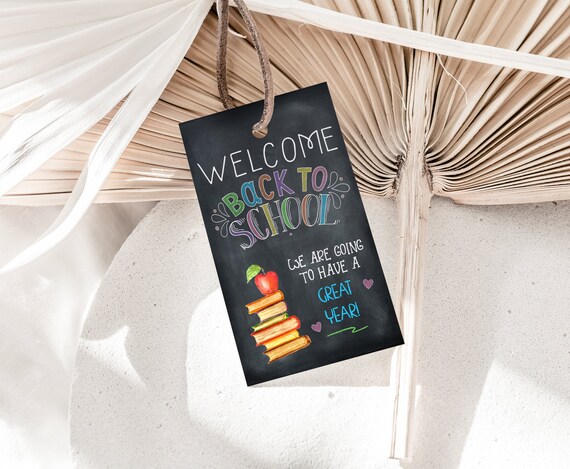 Welcome Back to School tags, Back to School Tag, Teacher tag, School ...