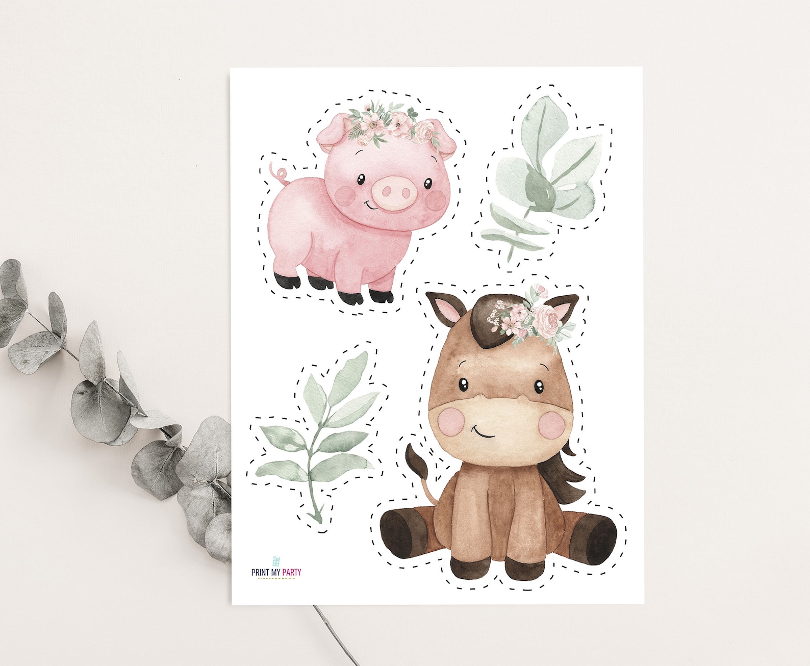 Girl Farm Centerpieces Pink Farm Party Table Decor Farm Girl - Etsy