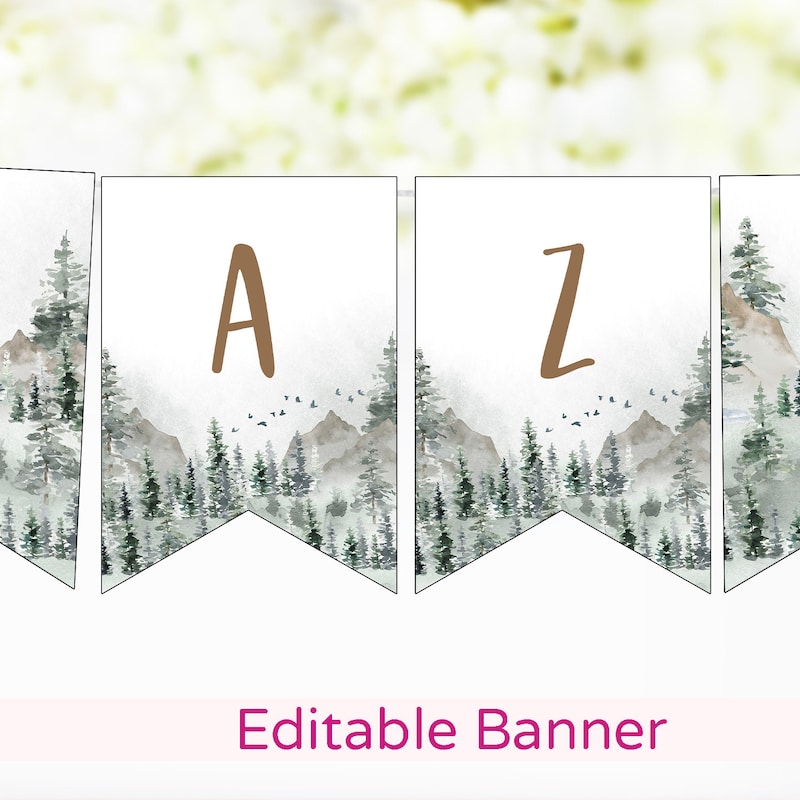 Woodland Banner - Etsy