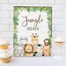 Jungle Treats Sign, Safari Table Signs, Safari Birthday Decorations ...