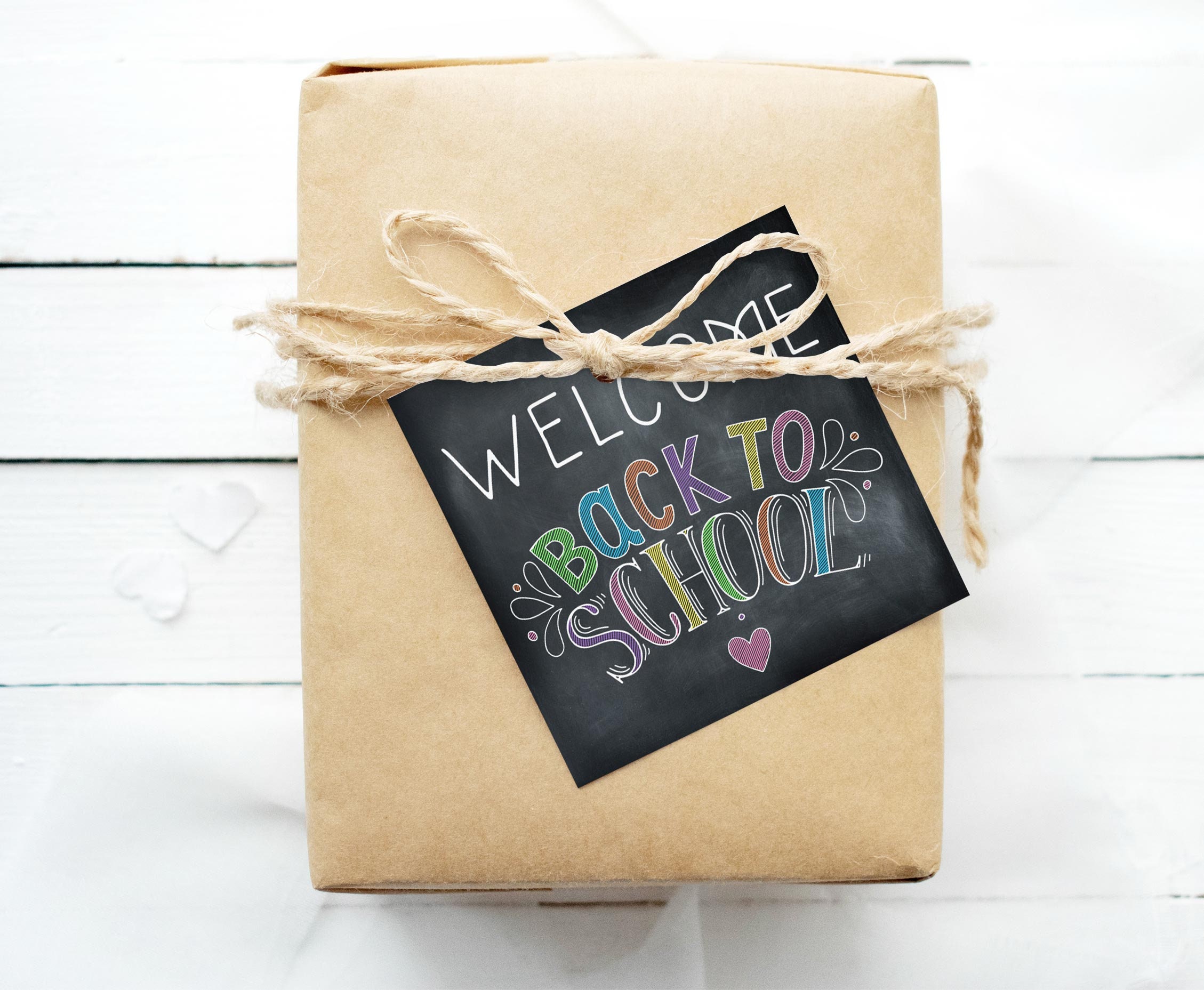 Welcome Back to School Square tags printable Square | Etsy