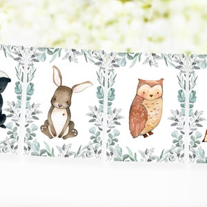 Woodland Animals Banner, Forest Baby Shower or Birthday Decorations ...