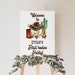 First Rodeo Birthday Welcome Sign Editable Cow Boy 1st - Etsy
