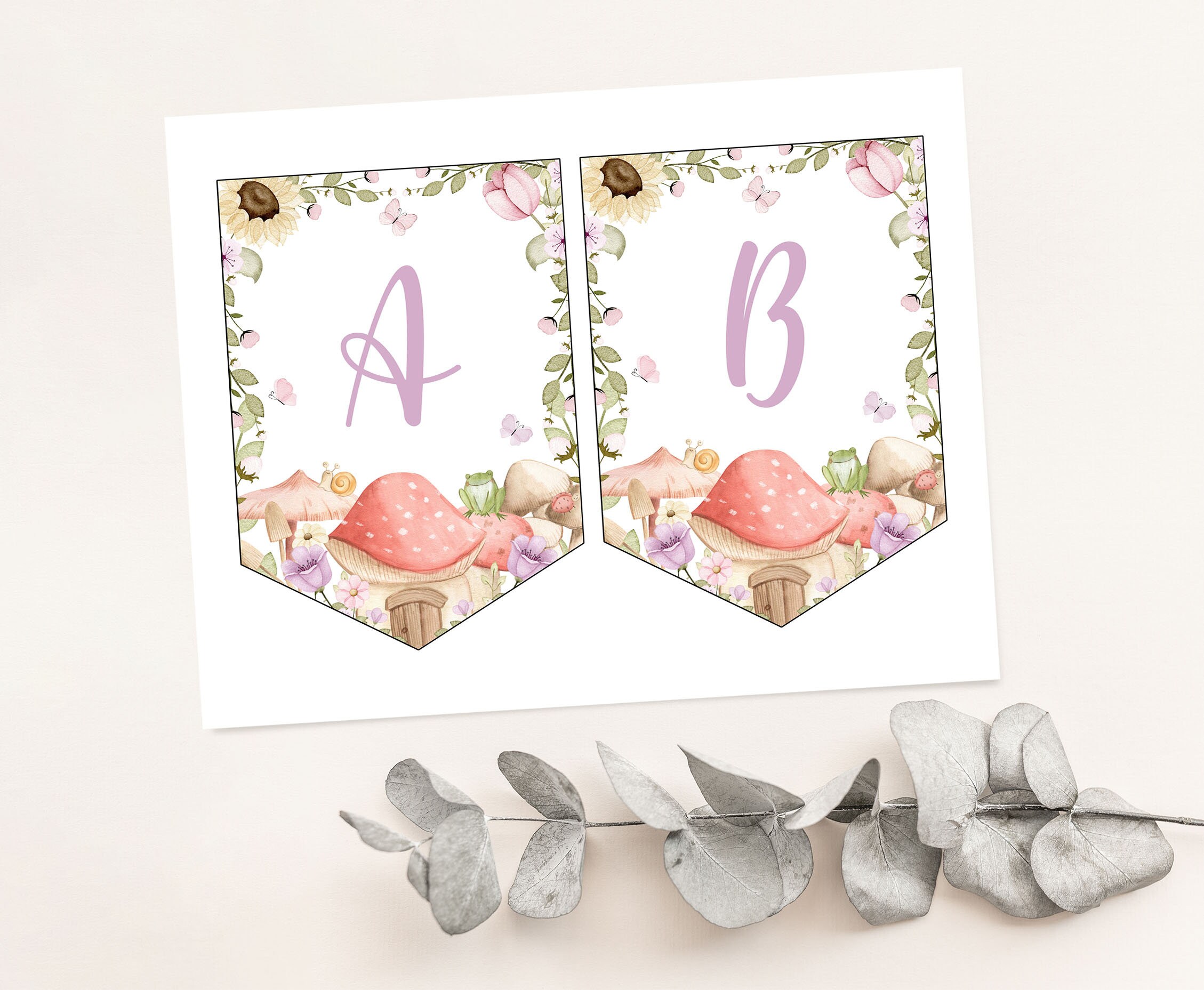 Editable Fairy Banner, Custom Fairy Birthday Banner, Fairy Baby Shower ...