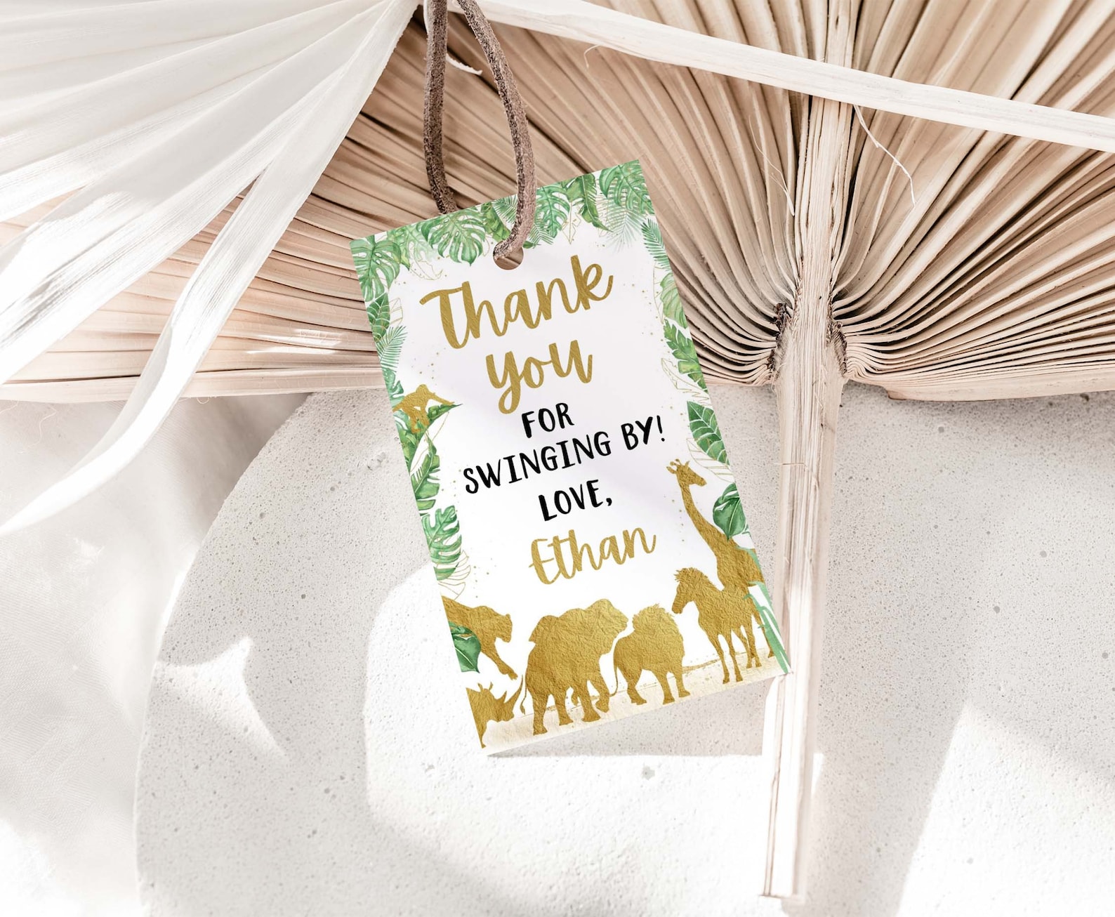 Editable Safari Party Printable Safari Favor Tags Jungle | Etsy