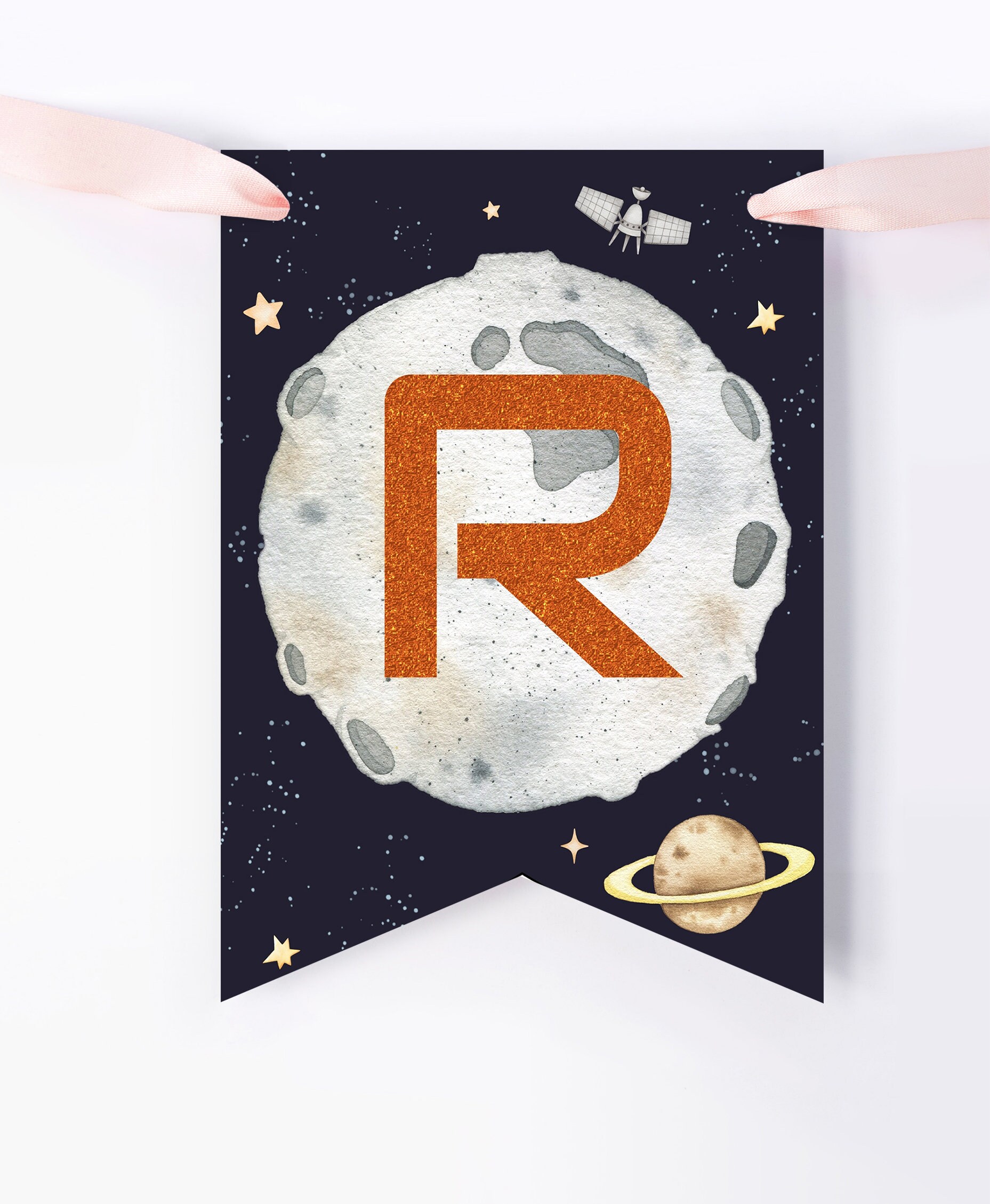 Space Happy Birthday Banner Astronaut Birthday Decorations | Etsy