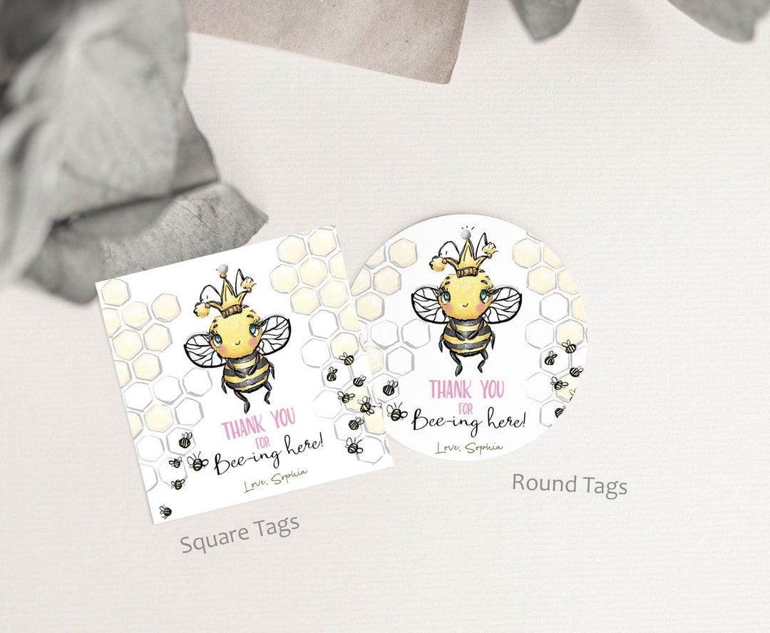 Editable Bee Thank You Tags, Bee Day Decorations, Thank You for Beeing ...