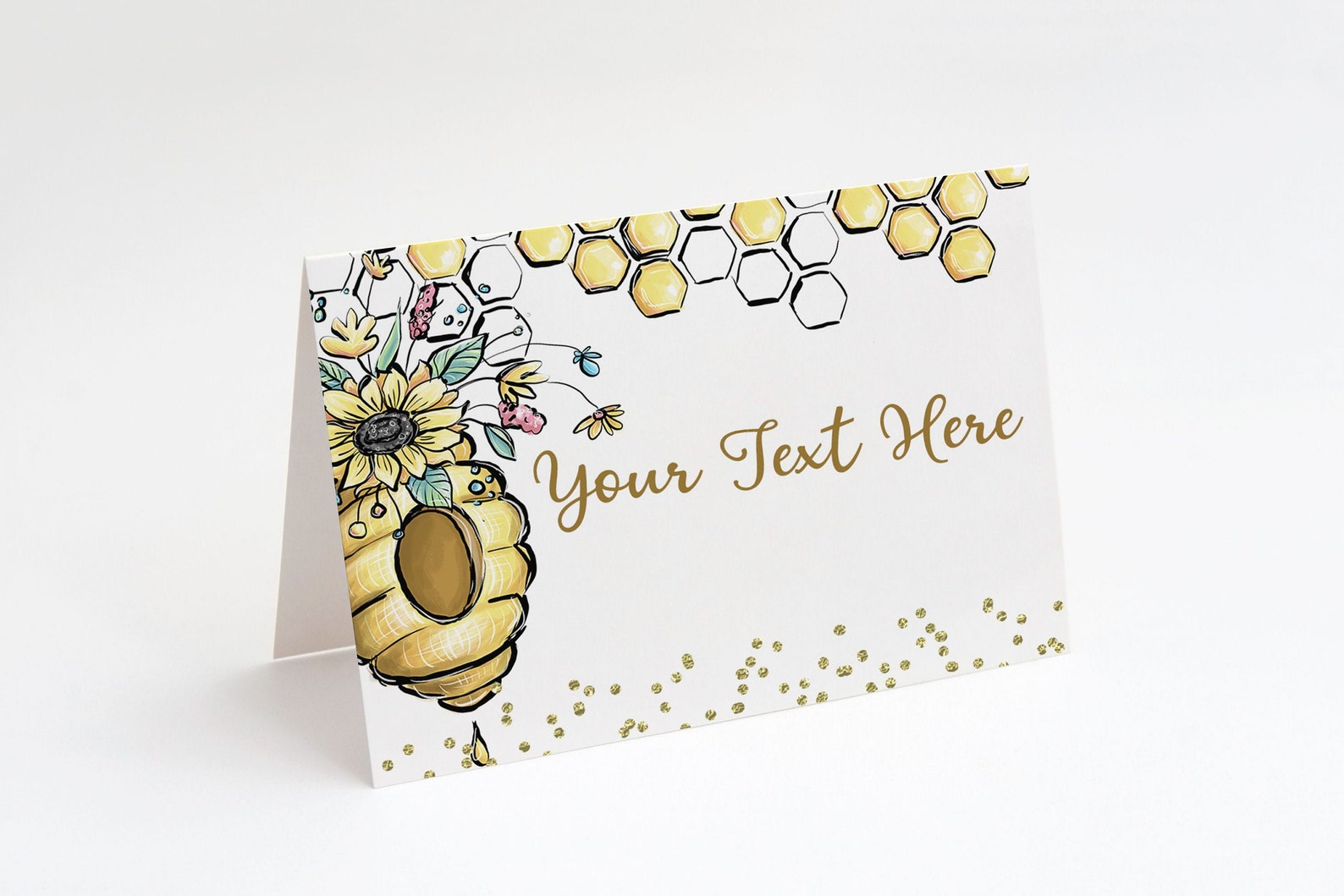 EDITABLE Bee Place Cards Honeycomb Food Labels Bee Birthday - Etsy